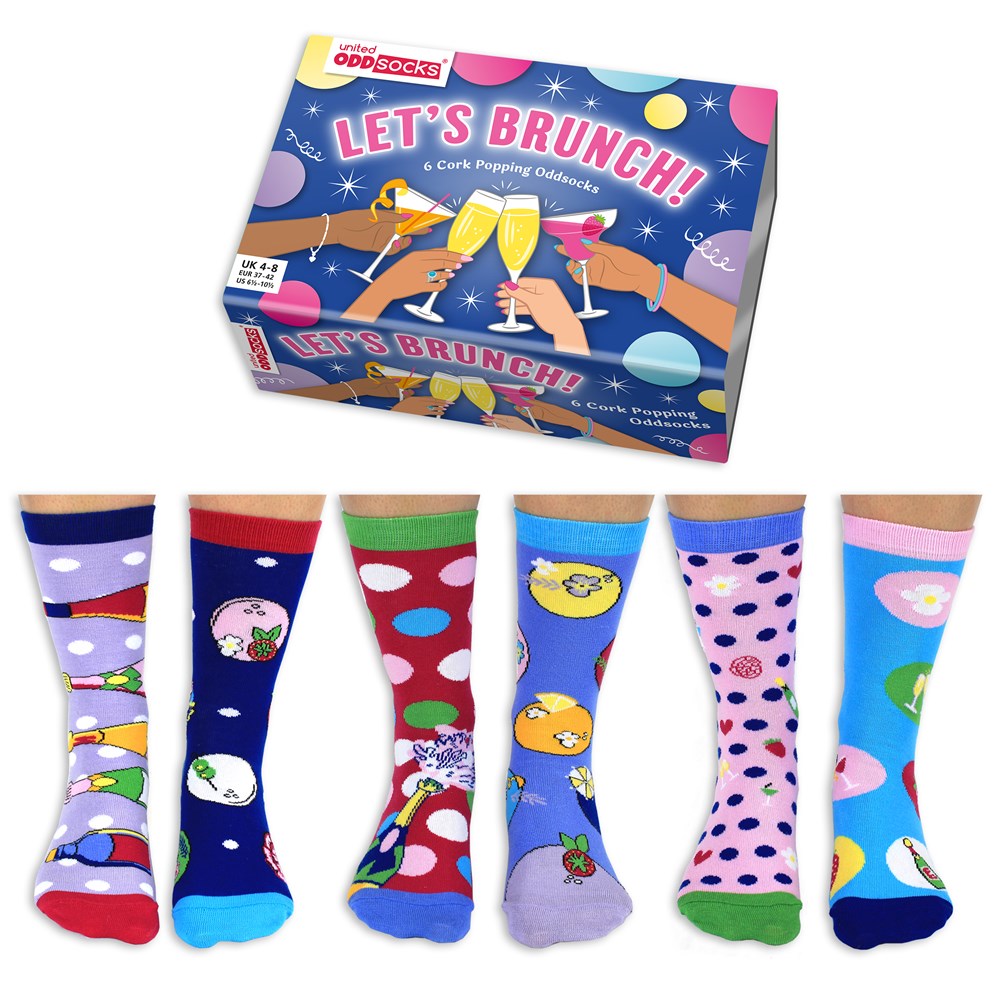 United Oddsocks Let`s Brunch Socks – Fun Gifts